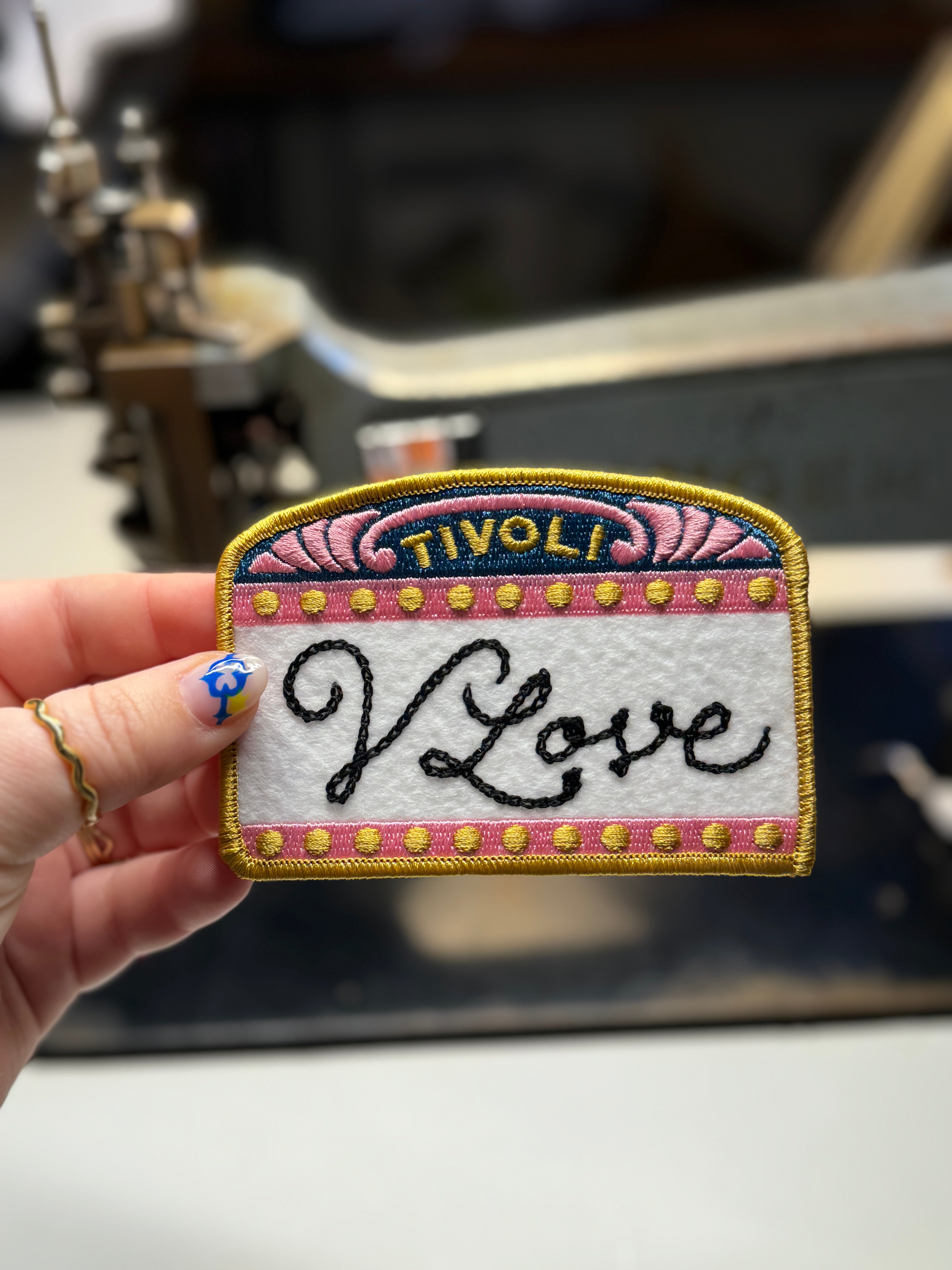 Custom Chainstitch Tivoli Marquee Patch – Kait Makes