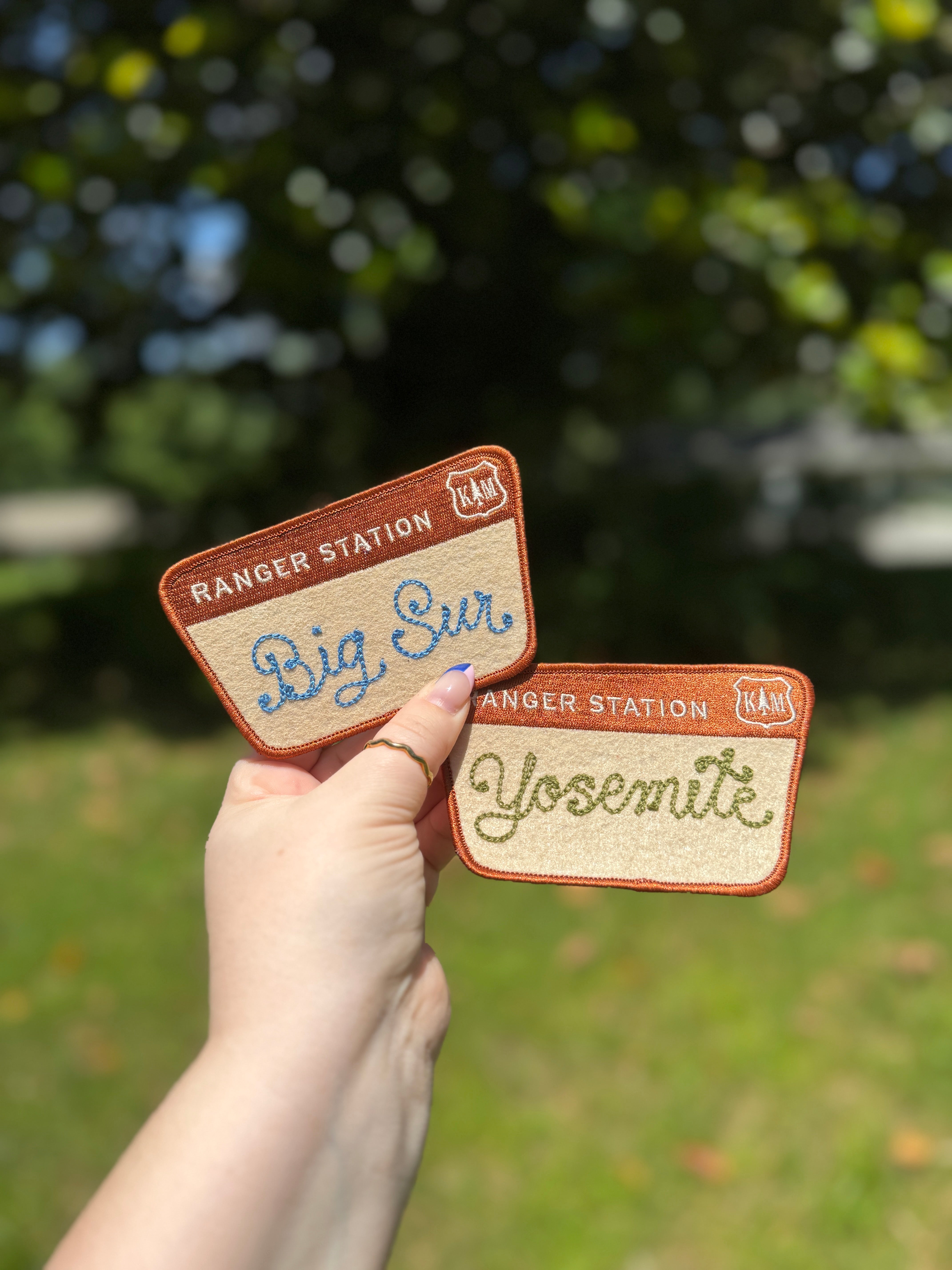 Custom Chainstitch National Park Sign Patch – Kait Makes