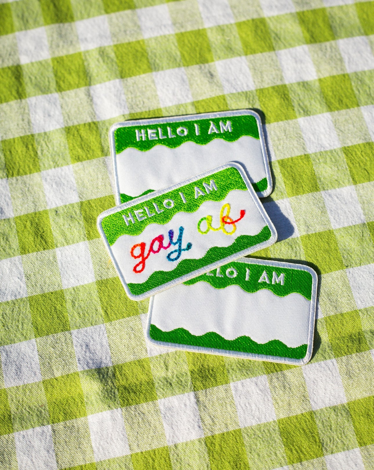 Custom Chainstitched Hello I Am.... Patch – Kait Makes LLC